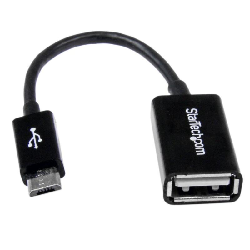StarTech.com Micro USB - USB OTG 変換アダプタ 12cm micro USBホストケーブル micro USB オス - USB-A メス UUSBOTGUSB OTG (On-the-Go) 対応デバイス1...