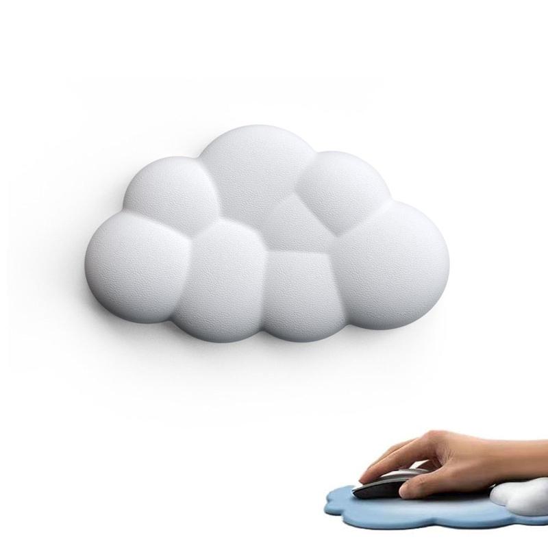 Mirhua マウス手首クッション マウスリストレスト 雲の形 人間工学 滑り止め 柔らかいパッド 水洗い 耐久性良い 通気性 疲労低減 (ホワイト）本商品パッケージには、ホワイトカラーのマウスリストパッドが 1 枚含まれています。サイズは...