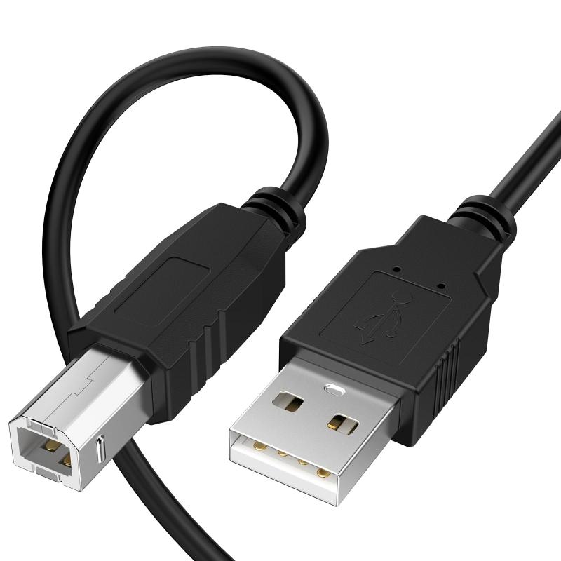 プリンターケーブル USB-A to USB-B 対応 USB 2.0ケーブル 1.8m 高耐久性 に対応 USB(Bタイプ)機器【インターフェースタイプの正確なマッチング】 USB-A to USB-Bインタフェースの組み合わせを採用し、...