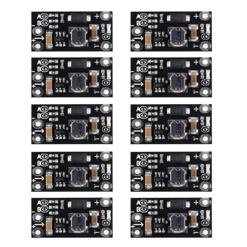 DIANN 10pcs 3.7V to 5V 8V 9V 12V Mini DC-DC Boost Module Step Up Board with LED Indicator for Electronic DIY出力電圧:v / vであ...