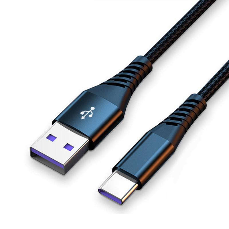 USB Type C ケーブル ナイロン編み 高耐久 QC3.0 急速充電 USB-Cケーブル 高速データ転送 タイプc ケーブル Android/Galaxy/AQUOS/Huawei/Macbook ProなどType-C機種対応 (ブ...