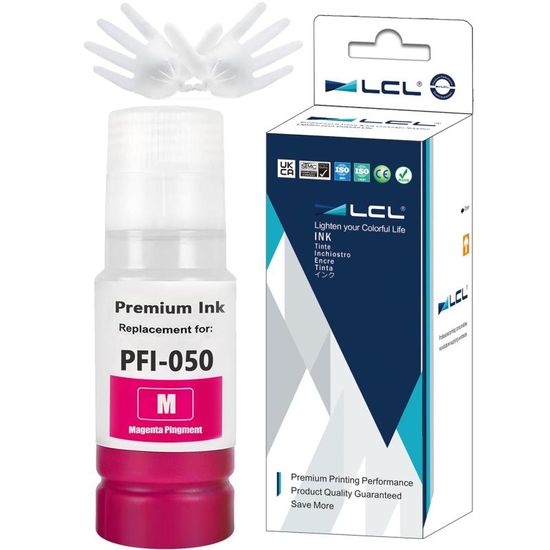 LCL Canon用 キャノン用 PFI-050 PFI-050M （1パック マゼンタ 顔料 70ML） 互換インクボトル 対応機種：Canon ImagePrograf TC-20 TC-20M【購入注意】間違った商品が購入されることを...