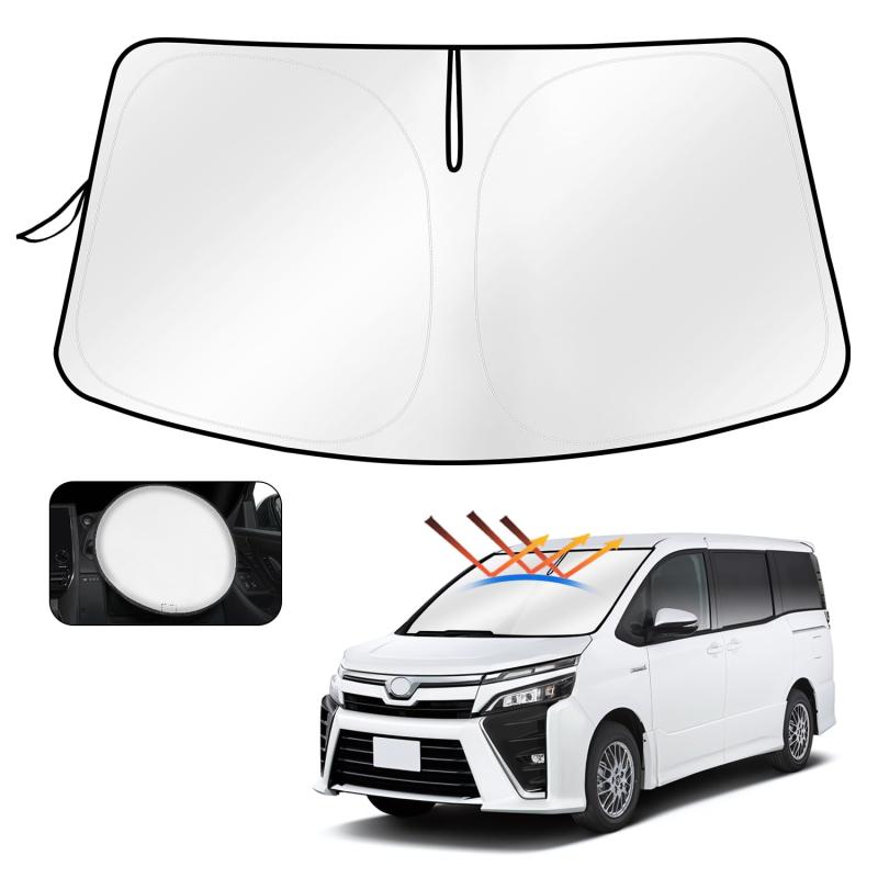 CARTIST ヴォクシー ノア 80系 フロントサンシェード VOXY NOAH 80 2014年1月～2021年 サンライン サンセット サンフィア フロントガラス サンシェード シェードカーテン マルチサンシェード 遮光 シ【車種専用...
