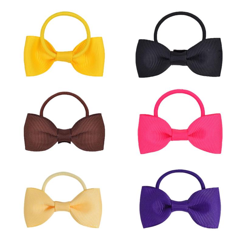 SaveSooo ヘアゴム キッズ ヘアゴム リボン髪ゴム 女の子用 6個セット【ユニークなデザイン】このヘッドバンドは、伸縮性のあるヘアループとボウヘッドバンドで構成されています。ヘアタイの色はピュアでファッショナブルです。 6つの色の組...