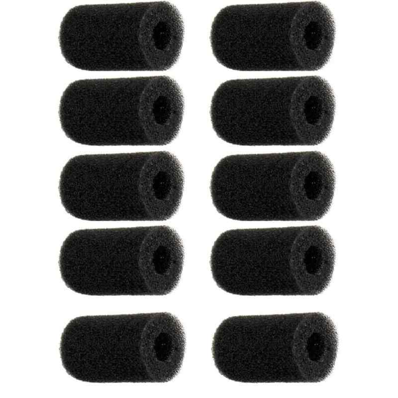 Loopunk 10個入スポンジフィルタースポンジ 水槽 濾過 水族館水槽用黒プレフィルターアクセサリ（15mm）パッケージ：フィルタースポンジ10個入り、っています[高さ6cm 内径1.5cm 直径3.5cm] 、使いやすく。材質：水族館...