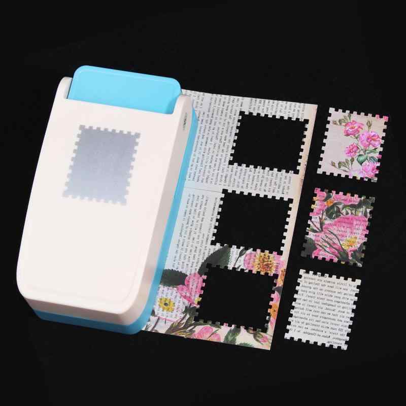 Dekori クラフトパンチ 四角 穴あけパンチ 切手 スクエアパンチ 特大サイズ切手 DIY 手芸用 スクラップブック 紙工芸用 多素材対応 高耐久 手動式滑り止めエンボス加工機 多用途 学校・家庭両【多シーンで大活躍】このクラフトパンチ...