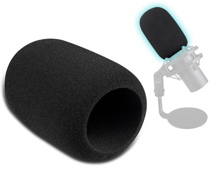 SOULWIT マイクフォーム保護カバー ポップフィルター for HyperX QuadCast 2-USB (QuadCast 2Sに対応しない) 用 マイクスポンジフィルター Mic 用 フォームカバー ウィンドスクリーン 交換用 マ...