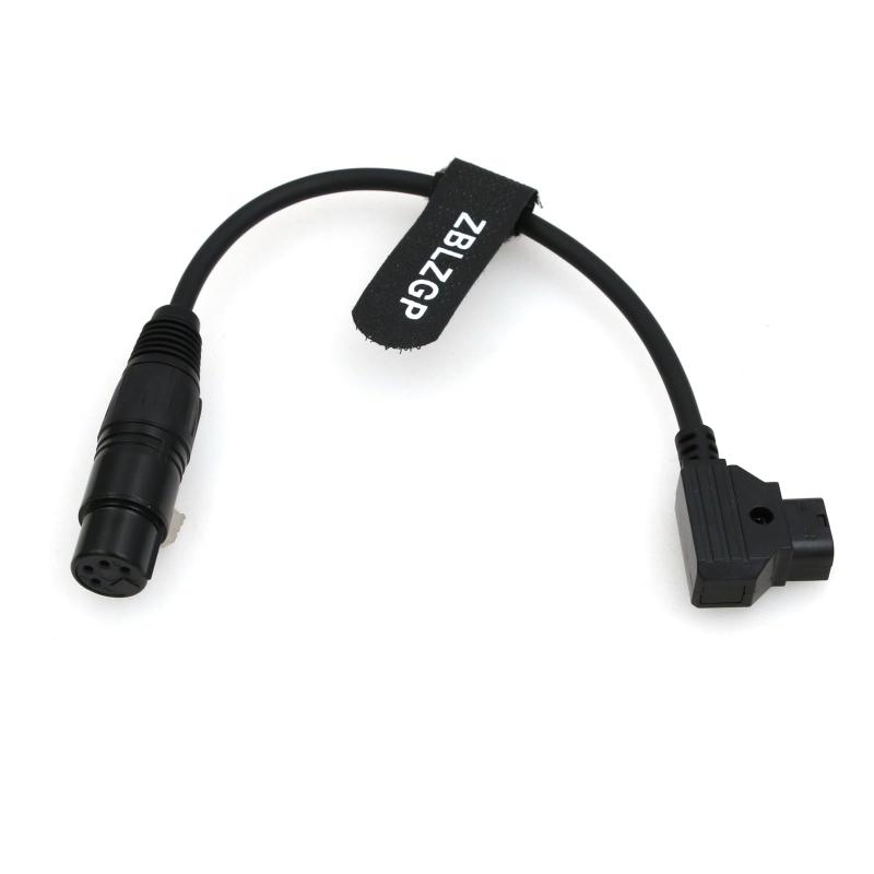 ZBLZGP ブラックマジックURSAミニプロ4.6KカメラLVM-170A TvlogicモニターROLAND EDIROL R88用 Dタップオス-XLR4ピンメス電源ケーブルプラグA：Dタップオスコネクター、プラグB：4ピンXLRメス...