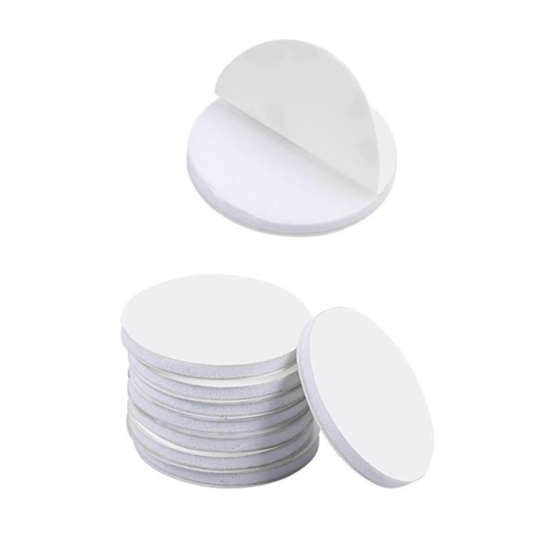 Alioay 両面テープ はがせる 超強力 高耐候性タイプ 透明 永久に はがせる両面テープ 超強力 防水タイプ テープのり 車用 吸盤 シール 丸形 50個入れ 壁ポスターフック 家庭用 車載用 業務用50個/セット（透明）：幅広30mm...