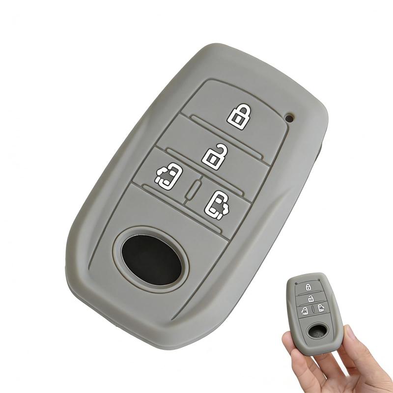 KDSSYFT スマートキーケース新型 4ボタン トヨタ専用設計 シエンタ キーカバー キーケース シリコン製 トヨタ 車用 傷防止キーカバー アクセサリー材質：シリコン製。 重量：15g。サイズ：約8*4.8cm。 カラー：ブラック。保護...
