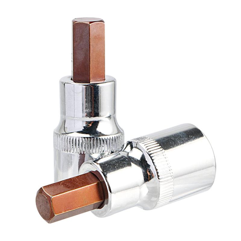 Aopin 1/2インチビットソケット4mm（H4）から14mm（H14）、自動修理ツール、S2スチールビット、CR-Vスチールソケット、2.4"（60mm）長さ