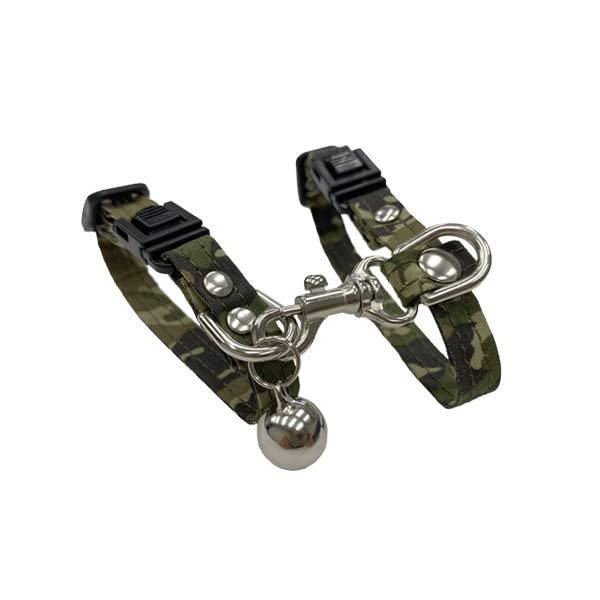 LIP3015 フェレット3連ハーネス Mサイズ 単品本体生地：コットン（裏：PVCコーティング）生産国：日本サイズ：首12cm〜16cm　胴15cm〜20cm