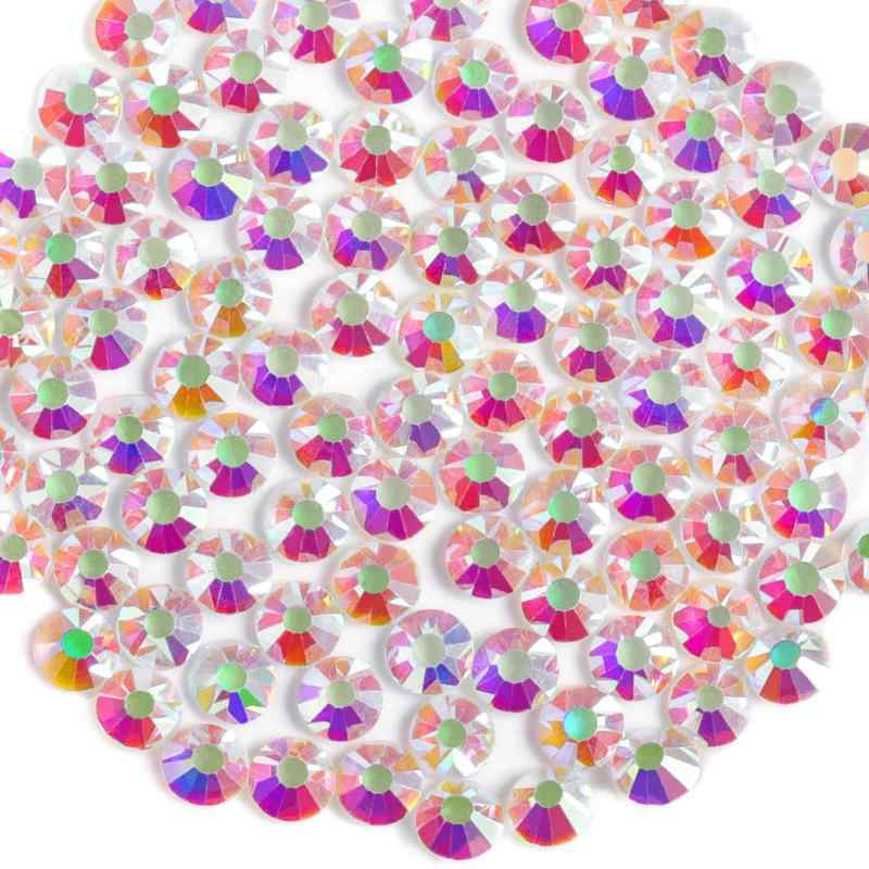 Beadsland（ビーズランド）1440ピースフラットバック ラインストーンネイルアート クラフト用 ノン・ホットフィックス,透明なAB,SS10,2.7-2.9mm透明なABフラットバックラインストーンSS10、サイズ2.7～2.9mm...