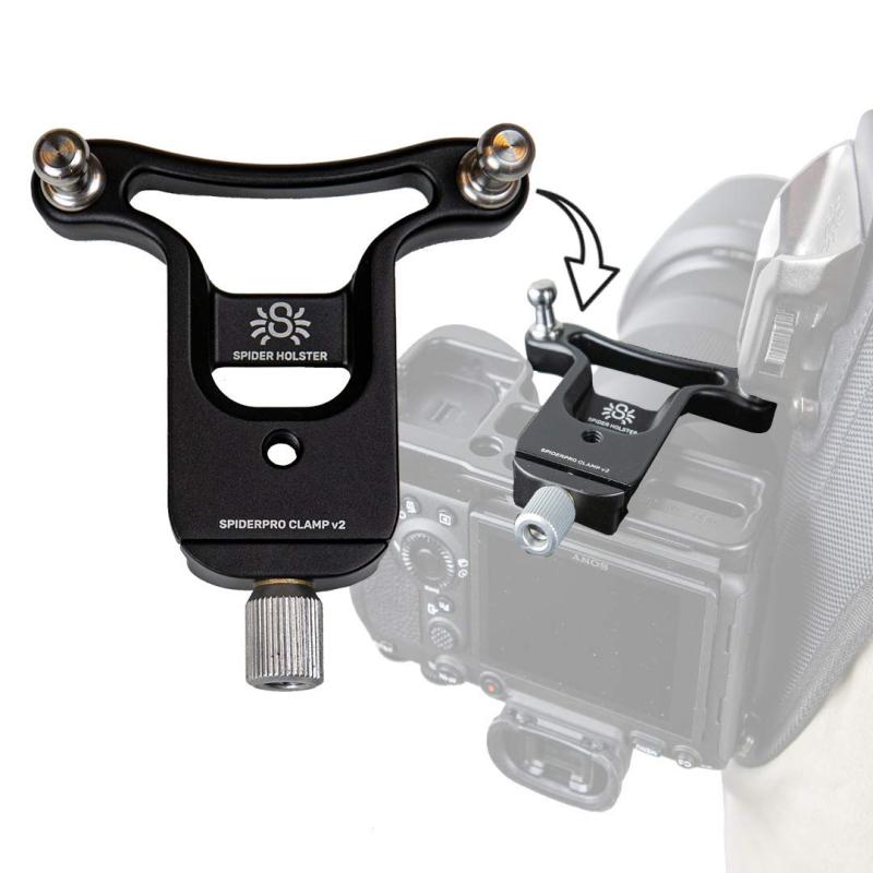 スパイダーホルスター – SpiderPro デジタル一眼レフカメラプレート スパイダーカメラホルスター用 耐久性のあるステンレススチールとアルミニウム製 滑り止めパッド付き – 1/4インチ x 20📷デジタル一眼レフカメ...