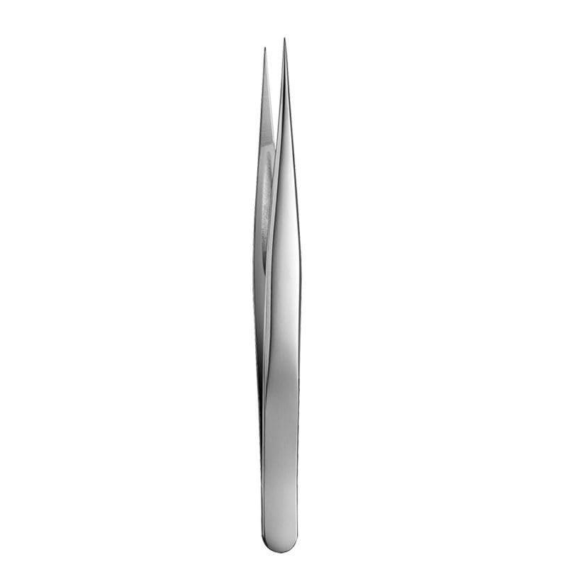Bodermincer 直型ピンセット 極細ピンセット 精密 ピンセット まつ毛 ネイル ピンセット つけまつ毛 ピンセット つけま ピンセット 高耐久仕様 材質ステンレス 02セット内容：で精密毛抜き*1本、プラスチック収納ボックス*1個...