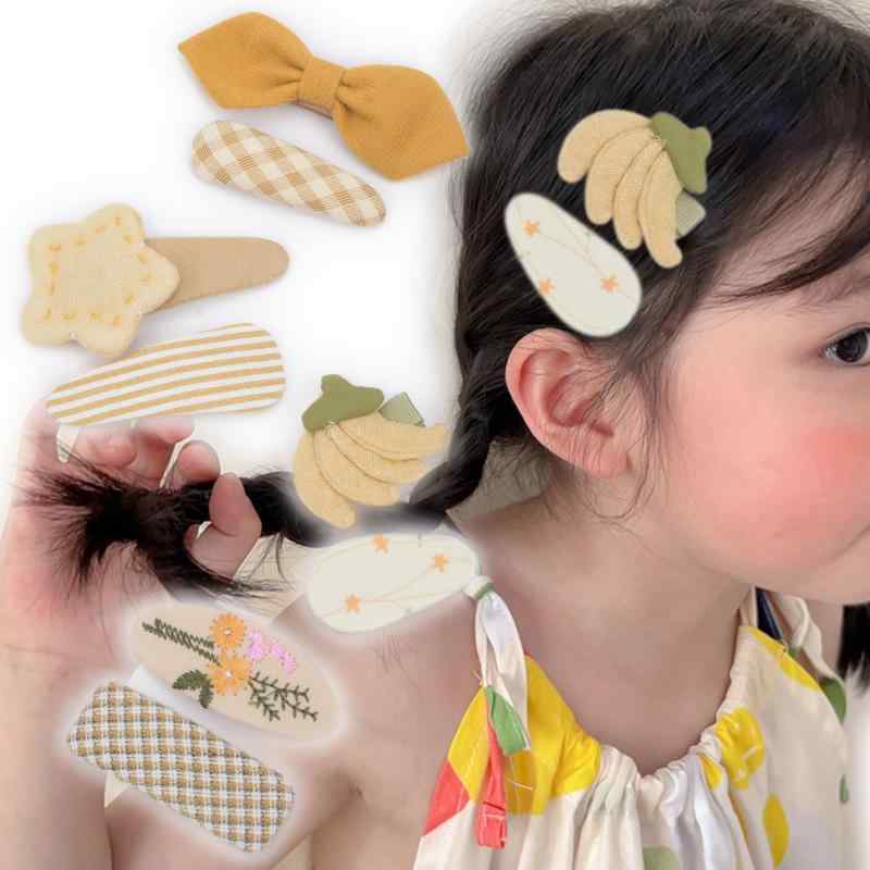 BIANHUAN 赤ちゃん ヘアピン 子供 ベビーヘアクリップ 髪留め かみどめ ピン留め ヘアアクセ 赤ちゃんヘアピン ベビーヘアピン かわいい 8本セット 痛くない 髪飾り 前髪クリップ ヘアアクセ
