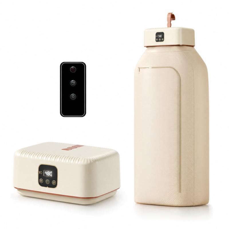 LumenOrbit 衣類乾燥機【 人気商品・1年間のメーカー】ポータブル 乾燥機 小型 電源コード式 リモコン付き 2段階風速 タイマー8段階乾燥自動停止 LOD-01F カーキ 商品名：LumenOrbit ポータブル衣類乾燥機 LOD...