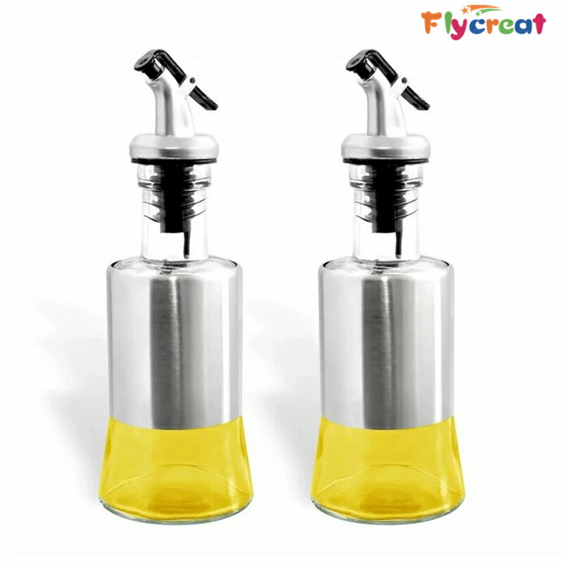 【ワンタッチで適量のご使用】：キッチン用のオイルボトルはキャップ式の蓋が付き、調味料の品質を維持して、ほこりや虫などの侵入を防ぎ風味を損なわない。ご使用の際もワンタッチで便利に注ぐことができます。ステンレス鋼の注ぎ口があり、安定した流れを維...