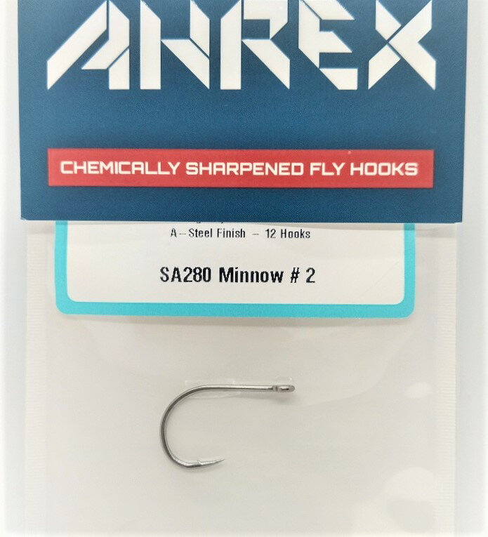 ソルトウォーターミノー、ストリーマー専用フックです。 Short shank, strong wire, straight wire, Perfect for smaller baitfish imitations, small Surf ...