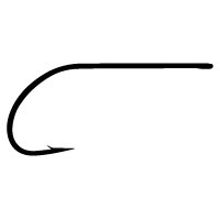 TMC8089のニッケルフィニッシュ仕様 Saltwater Fly&Bass Bug, Straight eye, Fine wire, Wide gape, Nickel plated. TMC8089に錆びにくいニッケルメッキをほどこ...