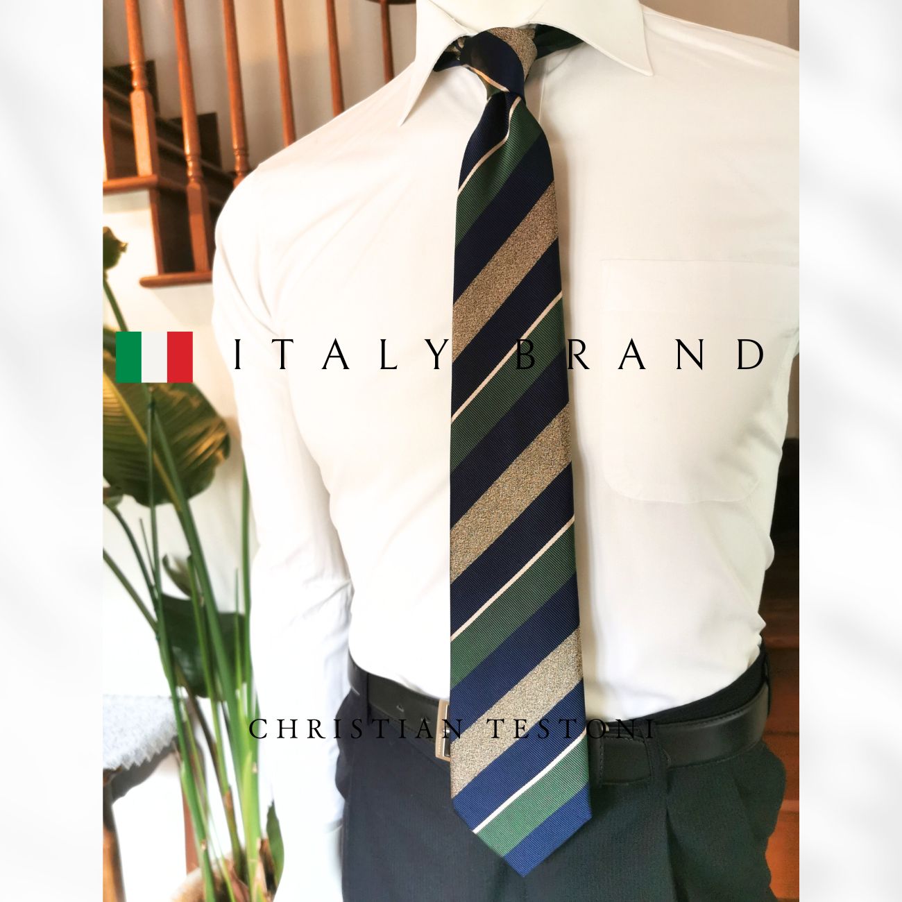 サイズ 縦143〜145センチ×幅8センチ 材　質 シルク100％ 色 グリーン、ネイビー、ブラウンベージュのストライプ柄 生産国 中国 商品説明 写真と多少の色の異なりはご了承下さい。 関連キーワード ネクタイ ブランド ネクタイシルク ...