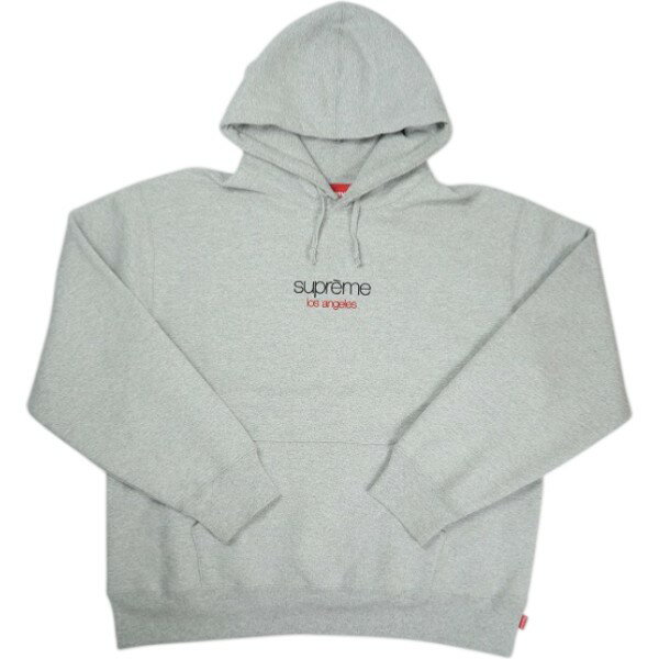商品情報 ブランド SUPREME 商品名 25FW Classic Logo Shop Hooded Sweatshirt Heather Grey ロサンゼルス限定スウェットパーカー カラー 灰 サイズ M 素材 コットン77％/ポリエ...