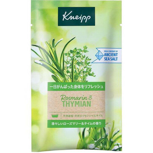 【商品詳細】 ローズマリー*1とタイム*2から抽出した天然植物成分を配合。 爽やかで清々しい香りに包まれながら、がんばった一日の終わりにリフレッシュバスタイムを *1：ローズマリー葉油（芳香成分） *2：タチジャコウソウ花／葉油（芳香成分）...