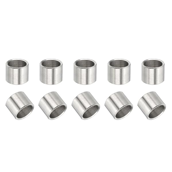 【送料無料】304ステンレス鋼製スペーサー 10個セット 丸型金属スペーサー 内径5/16インチ×外径3/8インチ×長さ5/16インチ ネジなしスタンドオフブッシング 5/16インチ内径ボルト用ブランド色シルバーモデルmodern商品説明【...