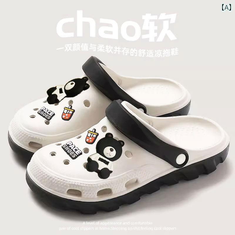 ・カテゴリ: 凉鞋・スタイル: 青春潮流・主な素材: PVC・機能: 透気、防水、防滑・柄: 小熊、ハスキー、バス・ライトイヤー、セサミストリート、汗かき犬、炭球、掌門犬、宇宙人、裸靴・カラー展開: 白黒、白灰、白粉、卡其・サイズ展開: 3...