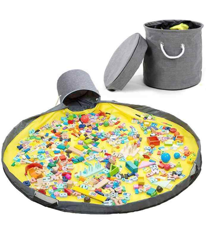 折り畳み式 大容量 収納バスケット ふた付き 出産祝い 誕生日プレゼント お片付け簡単 収納用品1