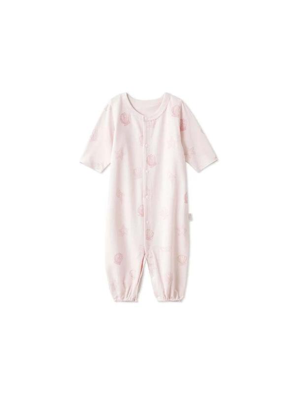 新生児シェル柄2wayオールSleeve type: 長袖Care instructions: 本体又はタグに記載Closure type: ボタンItem length description: アンクル丈