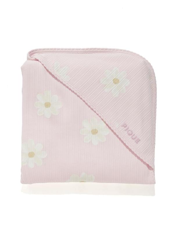 BABYデイジー柄ブランケット PBGG251185PNKF素材:表側:綿98%、ポリウレタン2%/裏側:綿81%、ポリエステル19%サイズ表記:F,たて:75cm,横:75cm