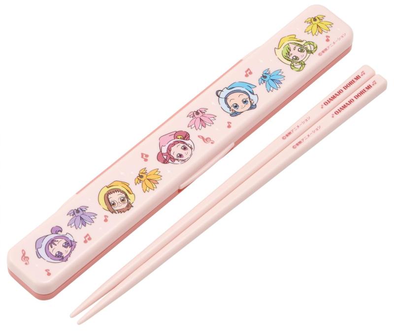 スケーター(Skater) 箸 箸箱セット 大人用 抗菌 18cm カチャカチャ鳴らない 日本製 おジャ魔女どれみ 女の子 ABC3AG-Aサイズ：横19×縦3.1×高1.3、箸：18cm材質：ABS樹脂、フタ：AS樹脂、箸：メタクリル樹脂...