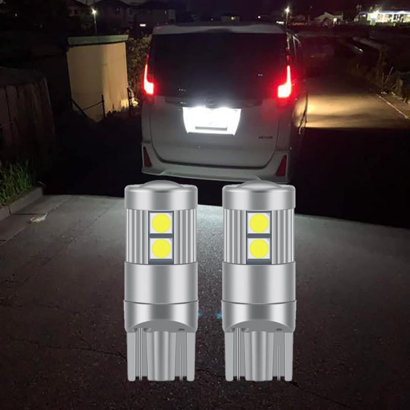 ハイエース/レジアスエース 100系/200系 適用/対応 高拡散レンズ搭載 爆光 T10 LED ナンバー灯 カスタム パーツ 9連 3030SMD DC 12V-24V 6000Kホワイト 無極性 2個入【適合車種】ハイエース　100系...