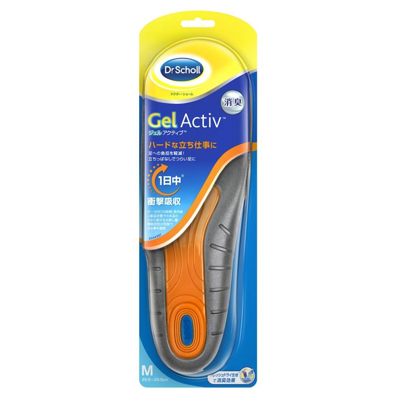 ドクターショール ジェルアクティブ インソール ワーク 立ち仕事用 M (25.5cm-29.5cm)常温