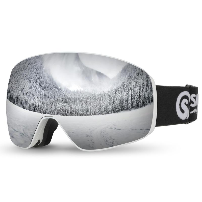 [SAVIOR HEAT] スキーゴーグル スノーゴーグル 180°広視両層磁気レンズ 曇り止め UV99%カット メガネ対応 耐衝撃 軽量 防風 防塵 スキー/登山/スノーモービル 男女兼用 日语说明书