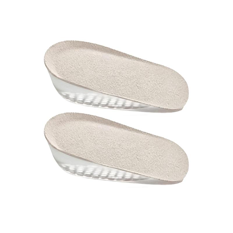 Akkerds インソール シリコン 身長アップ 1.5cm ヒールパッド 高弾力クッション 美脚効果 かかとアップ 踵 滑り止め 秘密身長UP 女性用 半敷タイプ (S(1.5cm))【非表示の高度化】お手持ちの靴に入れるだけで簡単にヒー...