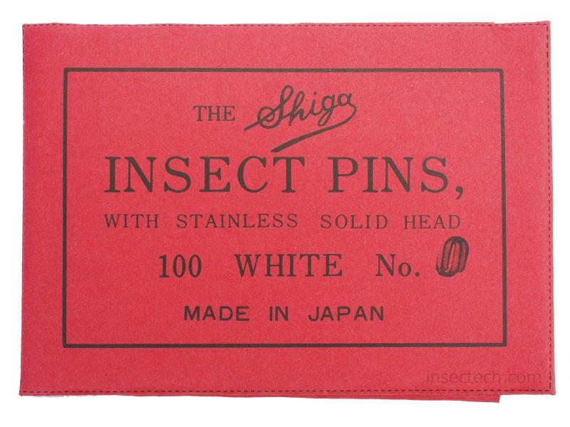 insectech 有頭 志賀 昆虫針昆虫針の定番、志賀の【有頭】インセクトピン高級ステンレス製100本入り長さ：約40mm太さ：約0．30mm　プラモデルのリベットやホイールワイヤーにも。