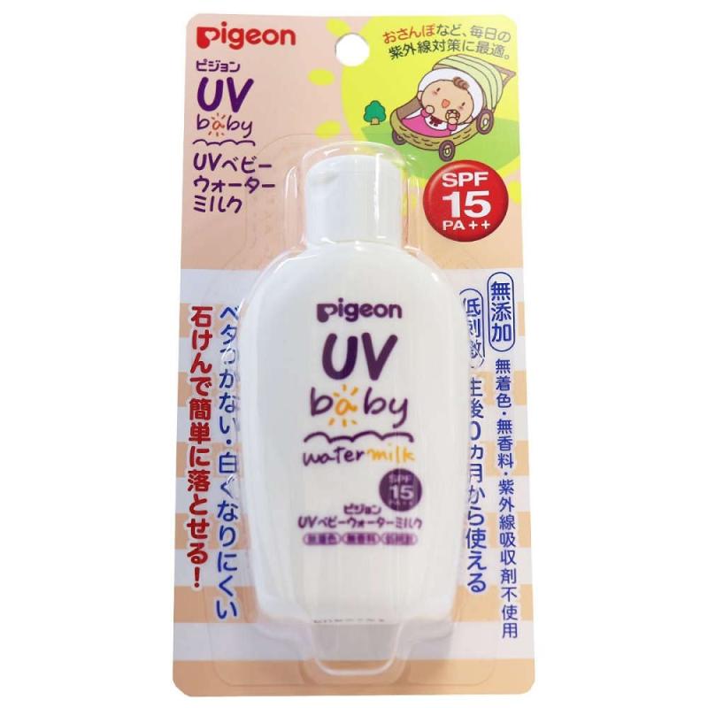 ピジョン UVベビー ウォーターミルク SPF15 PA++ 60g (0ヵ月~)<b>原産国 :</b> 日本<b>内容量 :</b> 60g<b>全成分 :</b>...