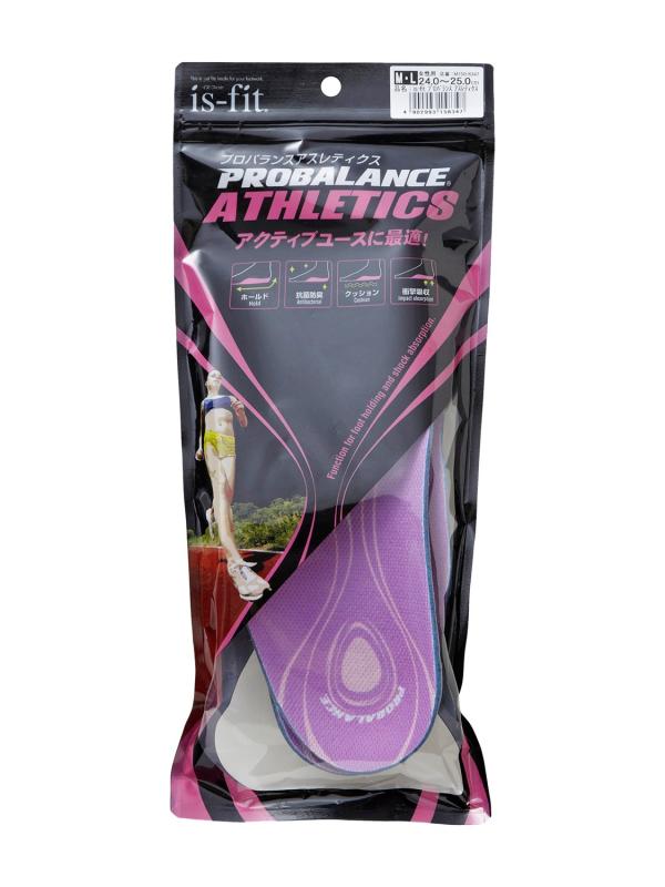 is-fit プロバランス アスレティックス 女性用M・L 24.0cm〜25.0cm商品サイズ (幅×奥行×高さ) :90×35×260mm原産国:中国内容量:93g材質:ポリエステル、EVA、PUスポンジ