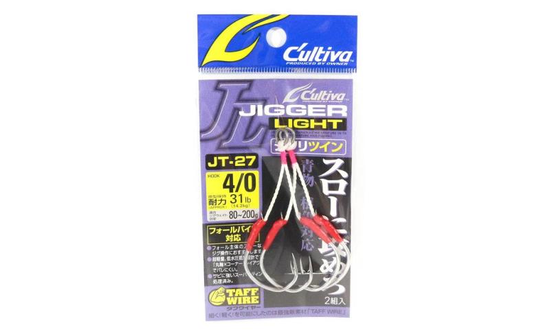 OWNER(オーナー) アシストフック JT27 ジガーライトツインシワリ 釣り針 No.11785