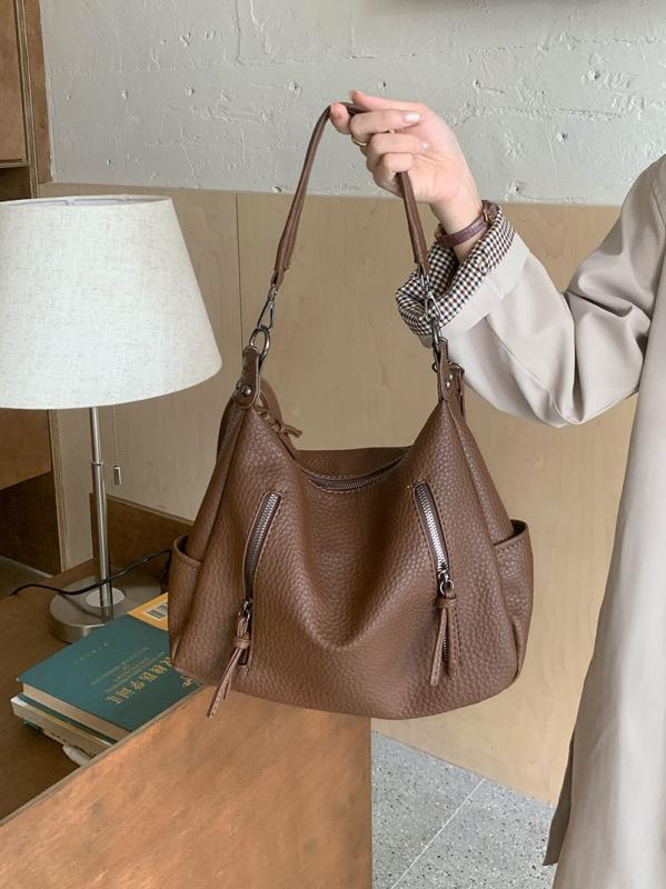 ・素材: PU・スタイル: トートバッグ・サイズ: 中・形状: 水桶型・開閉: 拉链・内部構造: 携帯袋、カードポケット・硬さ: ソフト・外ポケット: サイドポケット・ショルダーストラップ: 1本