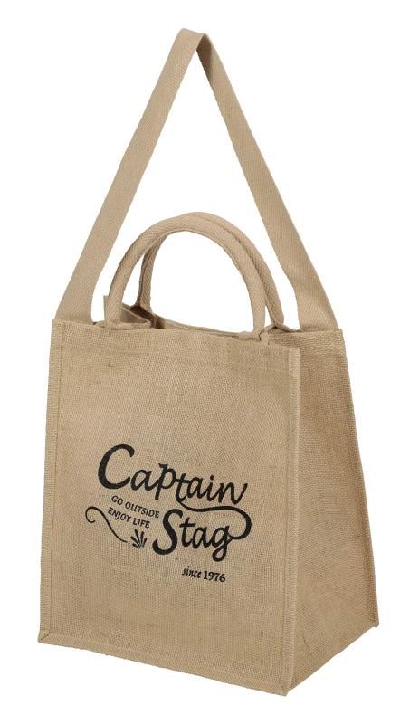 キャプテンスタッグ(CAPTAIN STAG) トートバッグ ショルダーバッグ ジュート バッグ 麻 UL-2032/UL-2033