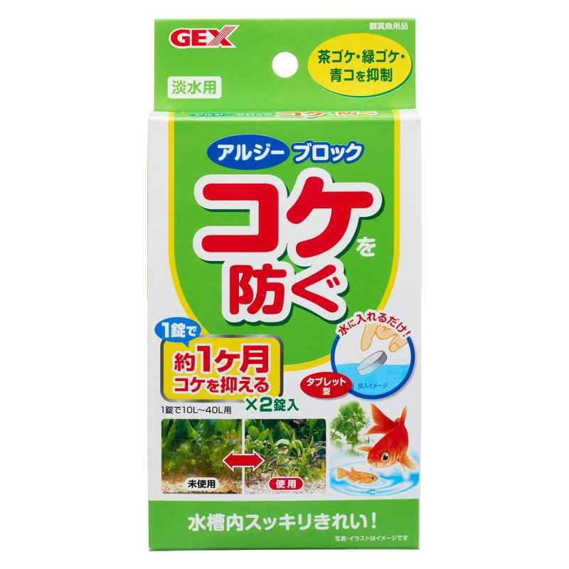 ジェックス コケを防ぐアルジーブロック本体サイズ (幅X奥行X高さ) :8.5×1.5×16.5cm本体重量:42g原産国:日本
