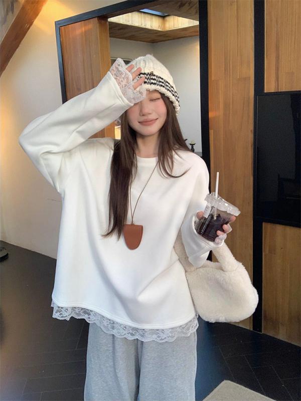 ・カテゴリ: Tシャツ・スタイル: 通勤風・主な素材: ポリエステル70%-80%・ネックライン: クルーネック・袖丈: 長袖・版型: ゆったり・着丈: ミドル丈・サイズ展開: S、M、L、XL