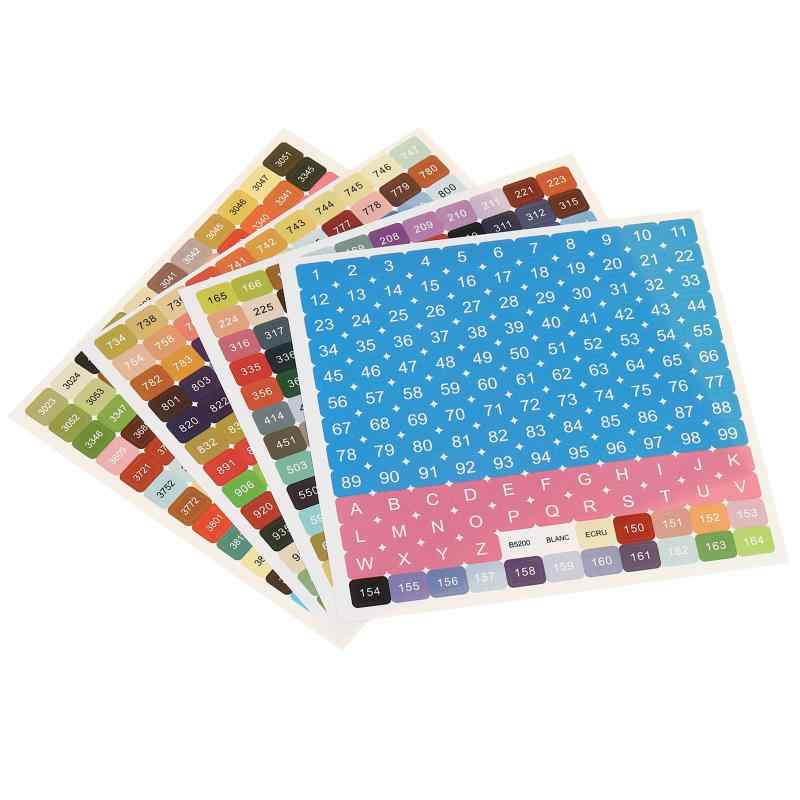 PATIKIL 447 カラーダイヤモンド塗装ナンバーステッカー 2 セットマルチカラーダイヤモンド塗装保管容器ダイヤモンド塗装アクセサリー用番号ラベルカラー：マルチカラー、素材：紙、ステッカーサイズ：0.9 x 1.2cm / 0.35 ...
