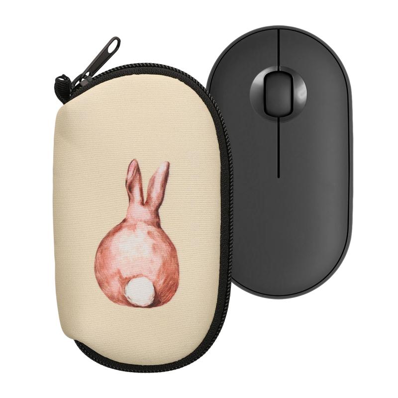 kwmobile Logitech Pebble Mouse 2 M350s / M350対応 ケース - マウスケース 無線マウス ジッパー付き ネオプレン Don't Touch My Mouseデザインぴったり: Logitech P...