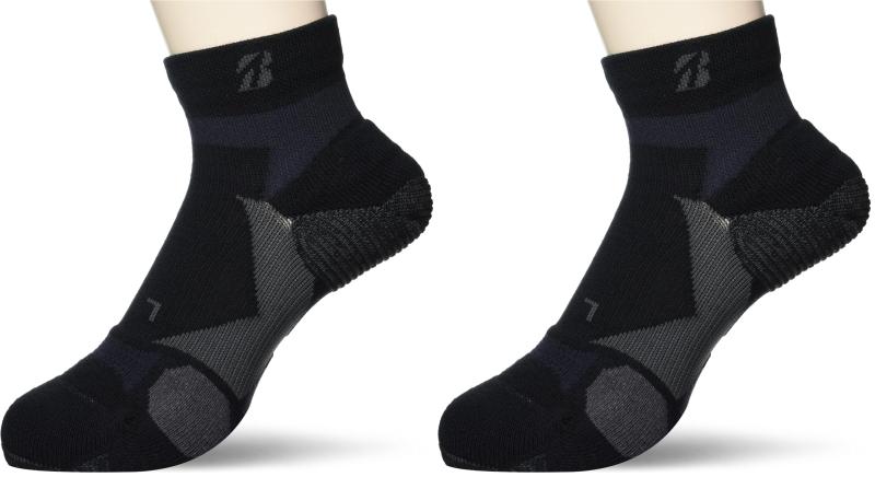ブリヂストン(BRIDGESTONE) ゴルフソックスHYPERSOX 3DベーシックSOG315 アンクル丈メンズシングルXのサポート力、足裏サポート。抗菌防臭素材使用、左右あり