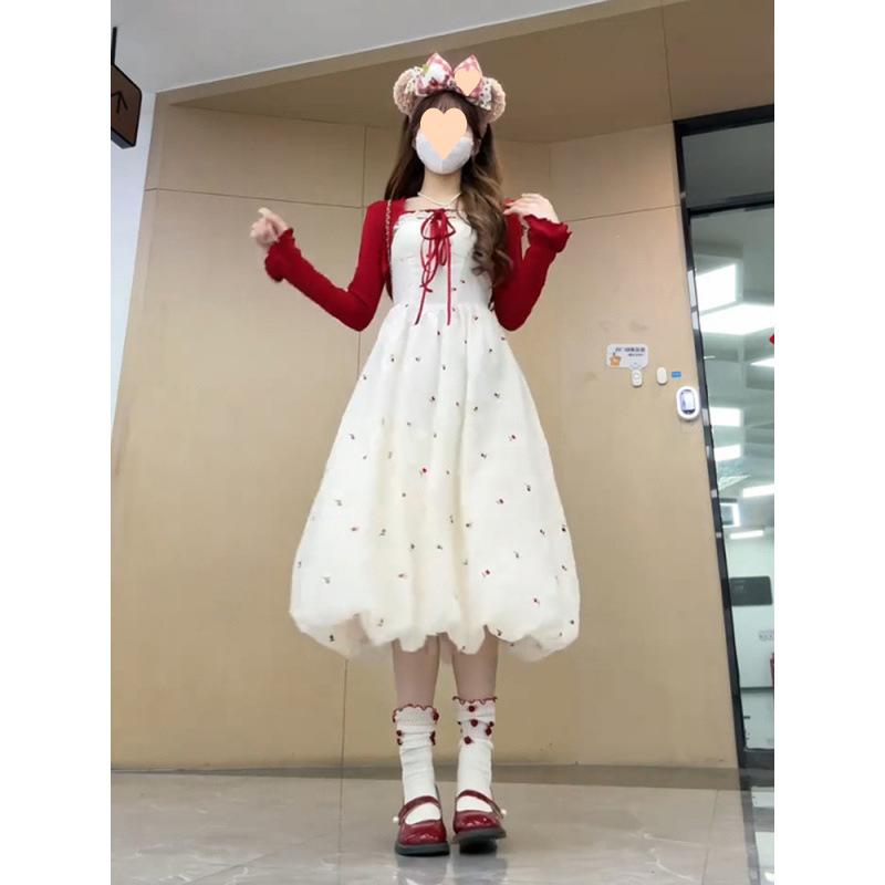 ・スタイル: 気質通勤・スタイル: 都市風・セットスタイル: スカートセット・対象性別: 女性・袖タイプ: フリル袖・袖丈: 長袖・スカート丈: ロングスカート・主な素材: ポリエステル・主素材成分2: アクリル・カラー展開: 長款セット【...