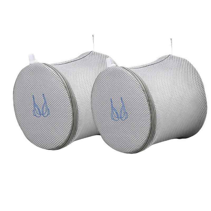 Morikaze ブラジャー 洗濯ネット 大容量18×19cm 加厚メッシュ 3D立体構造 ランジェリー用洗濯ネット 下着変形防止/絡まり防止 ファスナー保護カバー付き 洗濯機対応【大容量18×19cm｜あらゆる下着に対応】市販よりもワンサ...